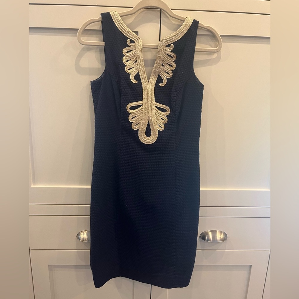 Lilly Pulitzer Janice Shift In Navy - Gem